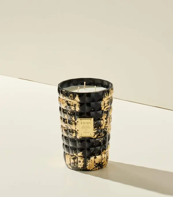 EDION Cello Suite No.7 Wood Harmony Candle - Black