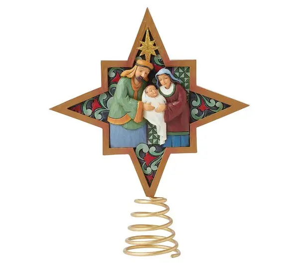 JIM SHORE Holiday Manor Star Topper - One-color