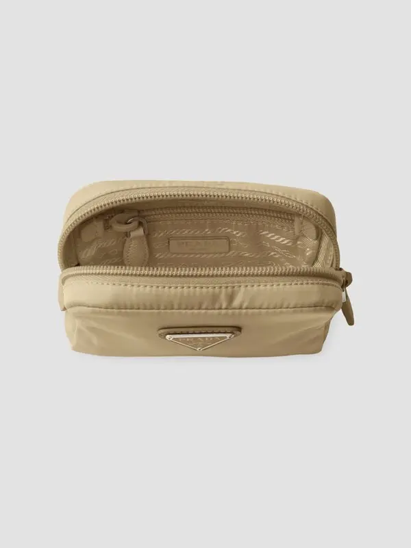 Prada Re-nylon Necessaire Pouch - Light Brown