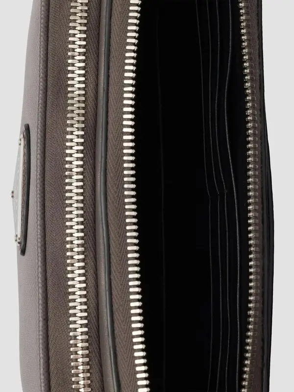 Prada Saffiano Leather Belt Bag - Grey