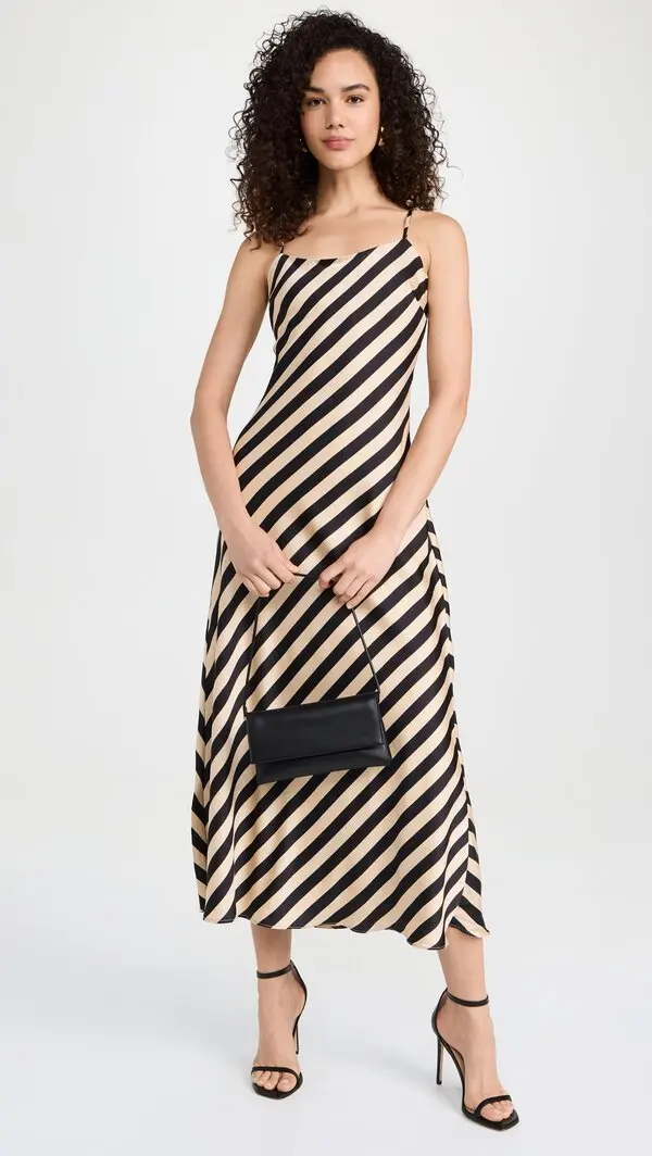 Endless Rose Striped Maxi Slip Dress