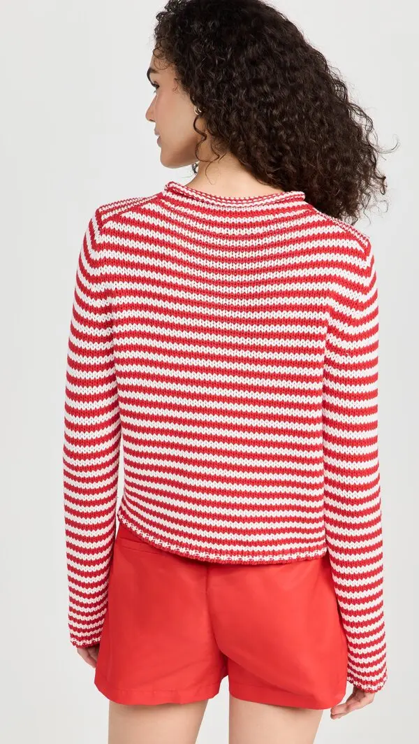 LA LIGNE Fine Stripe Mini Marina Sweater