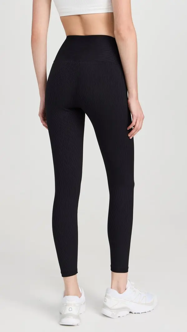 Year Of Ours Ribbed 7/8 Ankle Leggings - Black