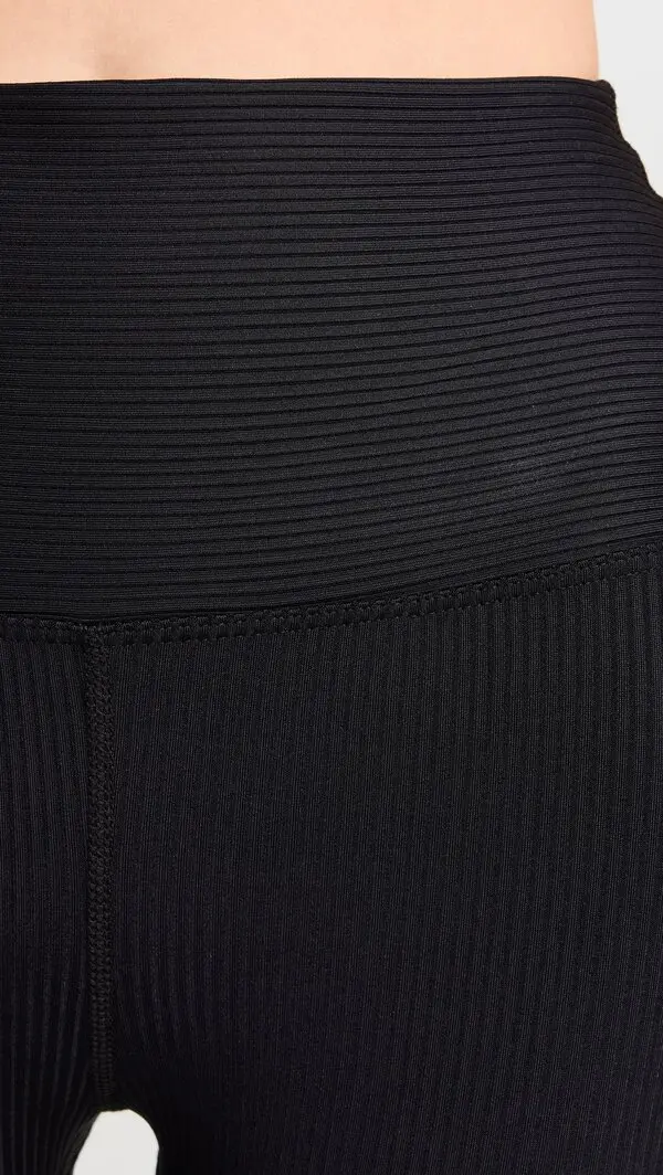 Year Of Ours Ribbed 7/8 Ankle Leggings - Black