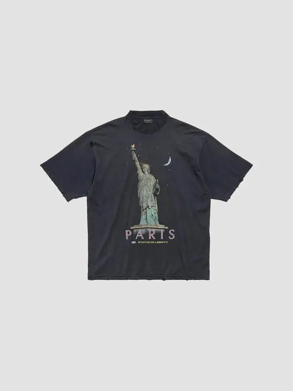 Balenciaga Paris Liberty Fit T-shirt - Black
