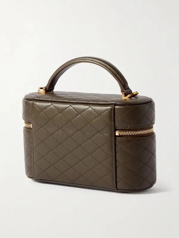 Saint Laurent Gaby Quilted Shoulder Bag - Green