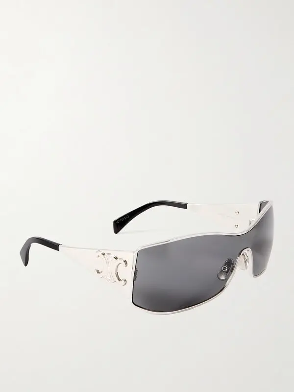 Celine Rectangular -tone Sunglasses - Silver