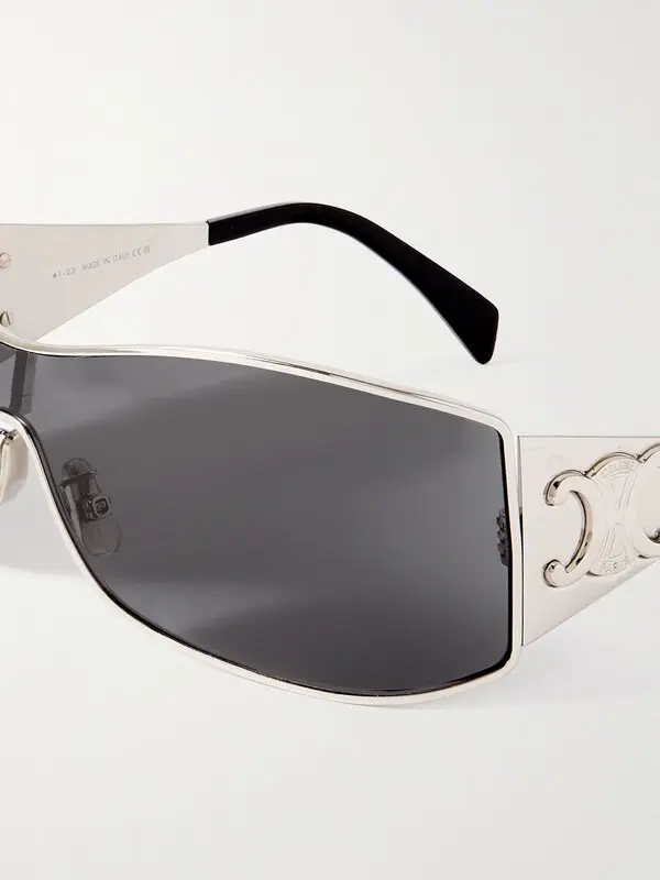 Celine Rectangular -tone Sunglasses - Silver