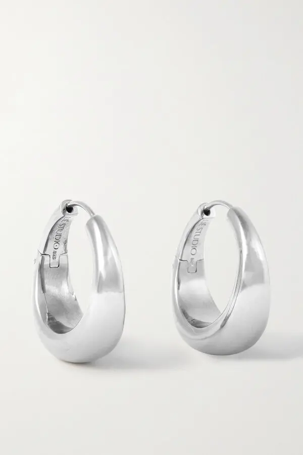 Lié Studio The Andrea Hoop Earrings - Silver