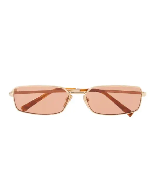 Prada Square-frame Sunglasses - Gold