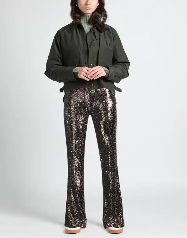 Palm Angels Sequined Leopard Print Flare Pants
