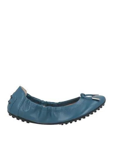 TOD'S Ballet Flats In Leather - Blue