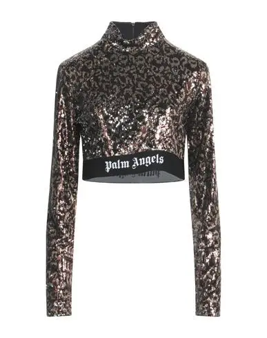 Palm Angels Cropped Leopard-print Top