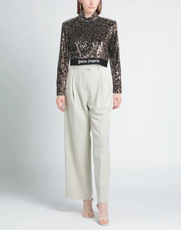 Palm Angels Cropped Leopard-print Top