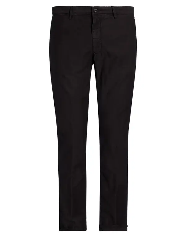 Incotex Cotton Elastane Chino Pants - Black