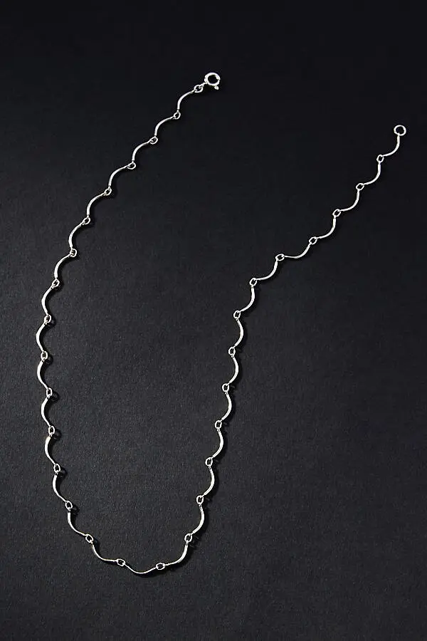 MASLO Scallop Necklace - Silver
