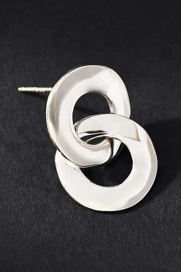 MASLO Linked Earrings - Silver