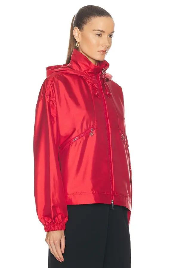 Moncler Hemar Short Parka - Red