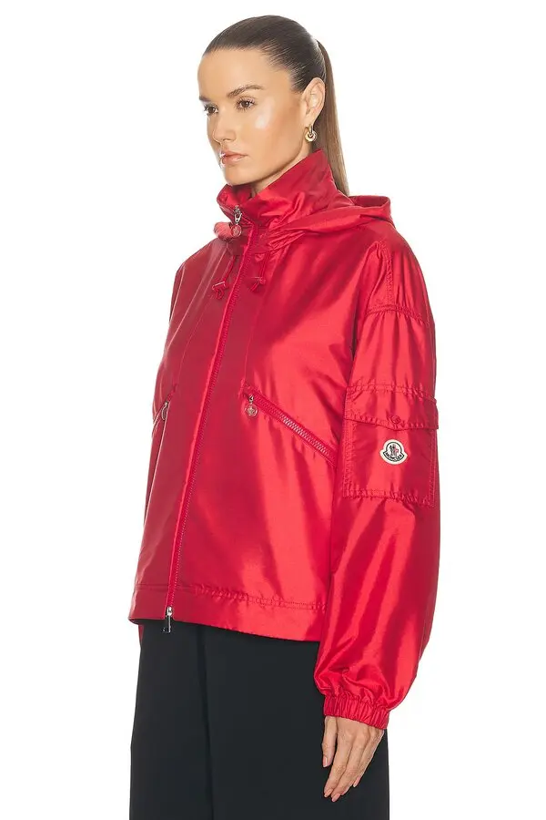 Moncler Hemar Short Parka - Red