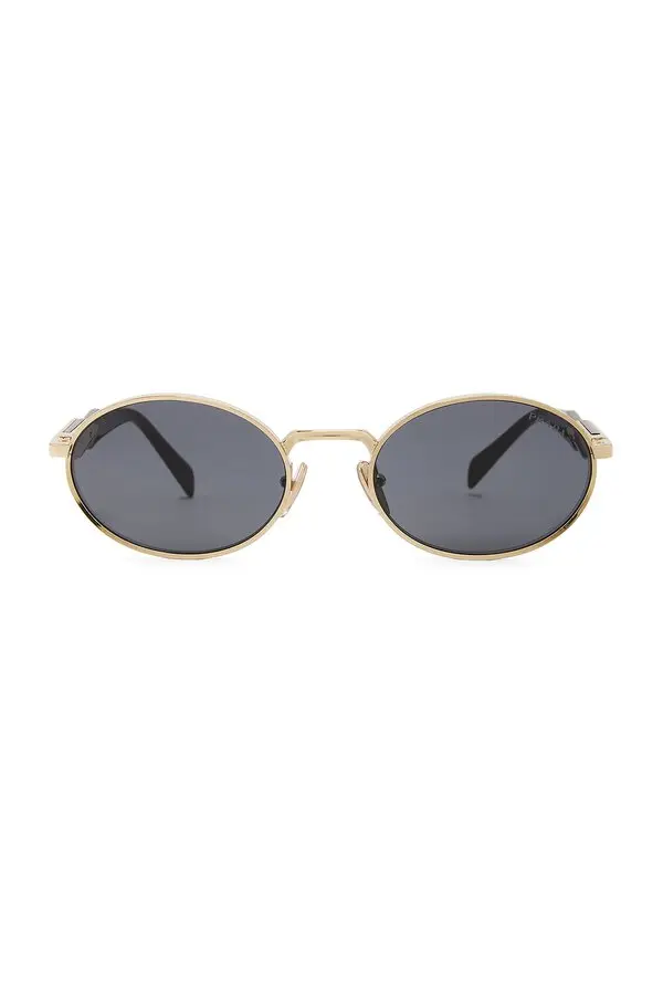 Prada Oval Sunglasses - Pale Gold