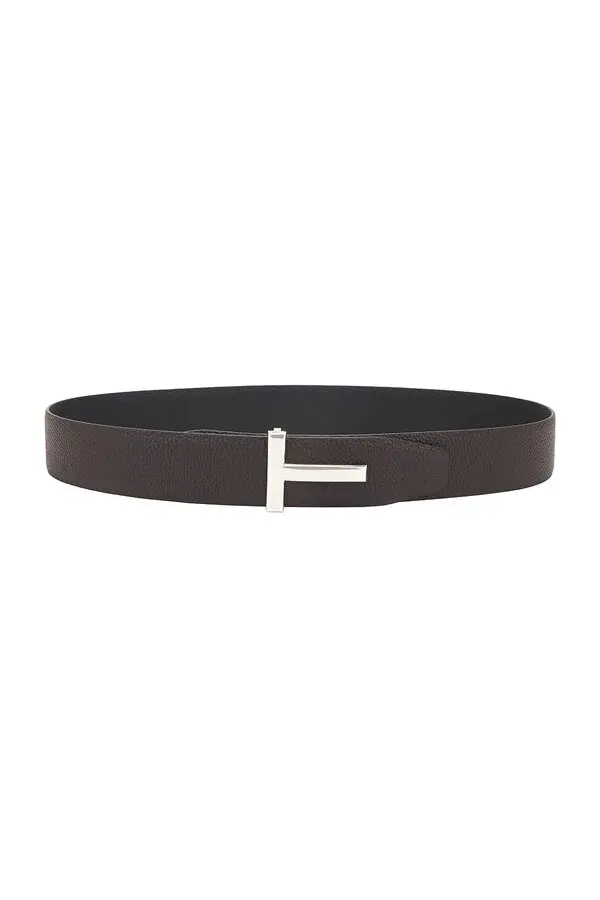 TOM FORD Reversible T Belt 40mm - Brown & Black