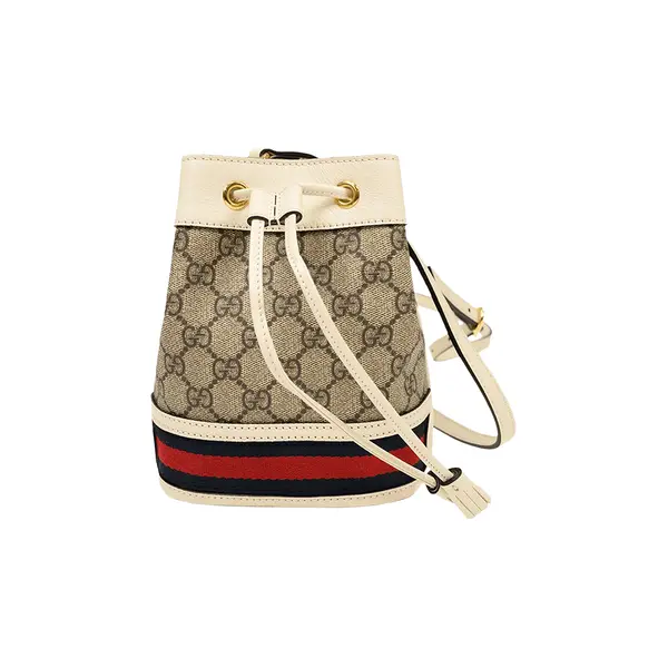Gucci Ophidia Mini Gg Bucket Bag - Tan