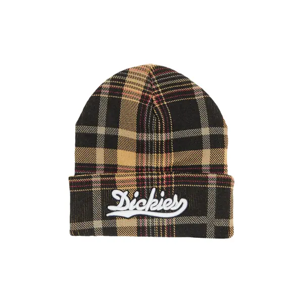Supreme X Dickies Plaid Beanie - Black