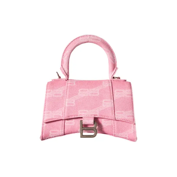 Balenciaga Hourglass Xs Top Handle Bag - Pink