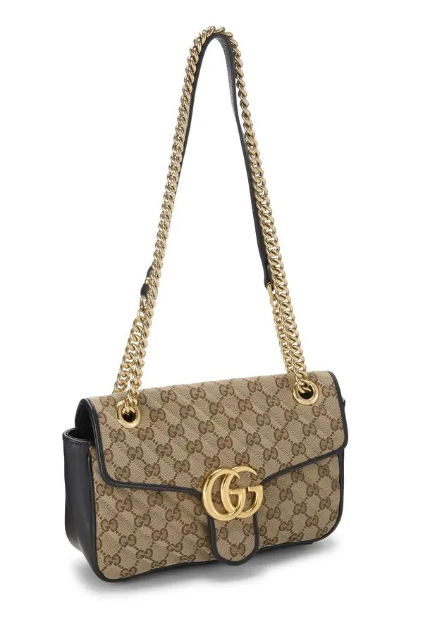 Gucci Original Gg Canvas Marmont Shoulder Bag