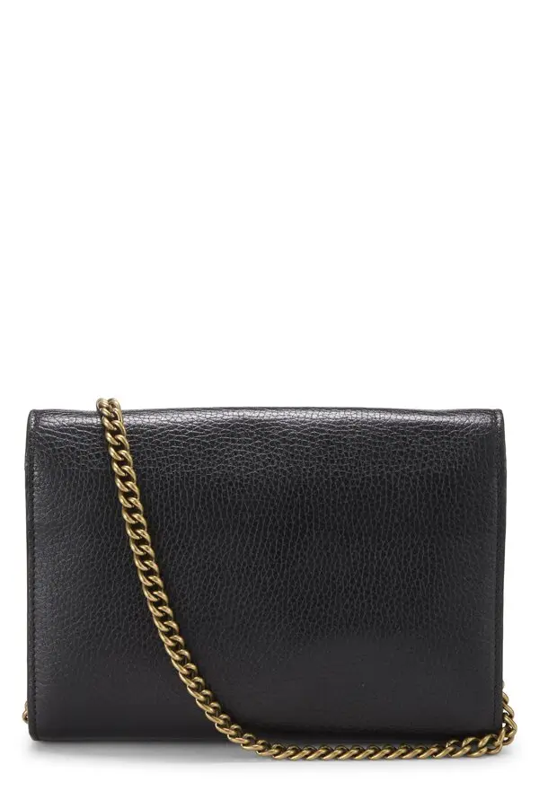Gucci Leather Gg Marmont Wallet On Chain