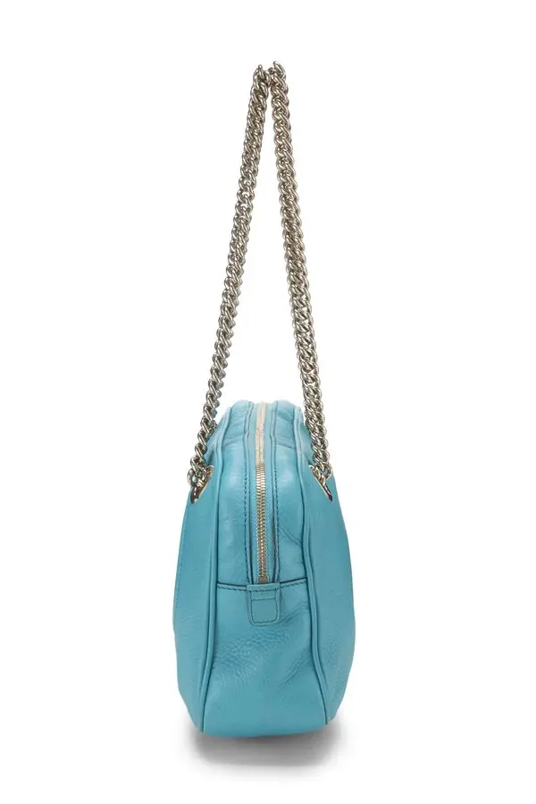 Gucci Leather Soho Chain Shoulder Bag - Blue