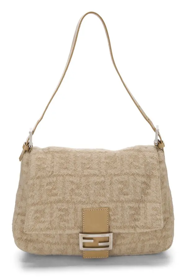 Fendi Zucca Wool Baguette