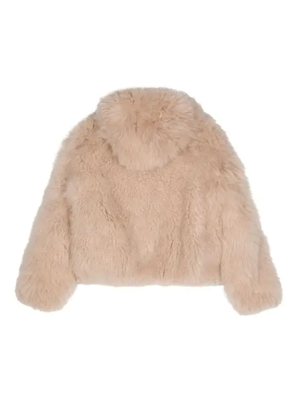 LISKA Fur-design Cashmere Hooded Jacket
