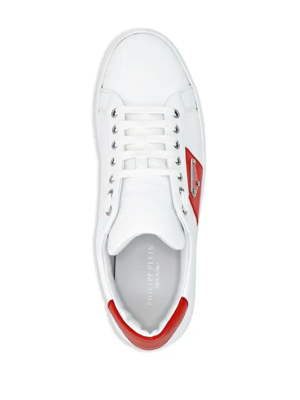Philipp Plein Panelled Sneakers - White