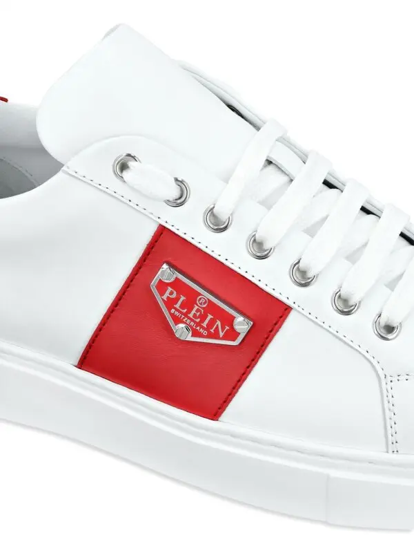 Philipp Plein Panelled Sneakers - White
