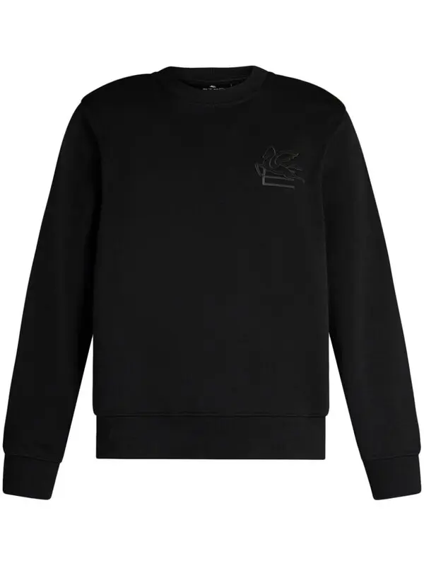 Etro Pegaso Appliqué Crew-neck Sweatshirt