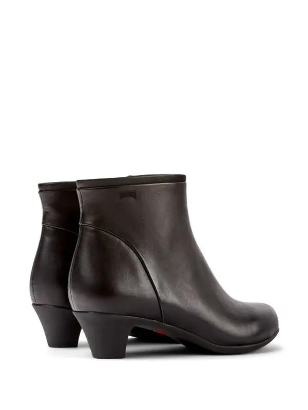 Camper Helena Leather Ankle Boots - Black