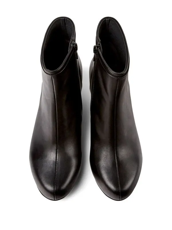 Camper Helena Leather Ankle Boots - Black
