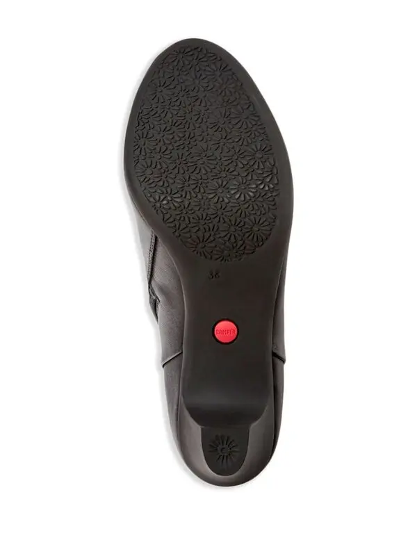 Camper Helena Leather Ankle Boots - Black