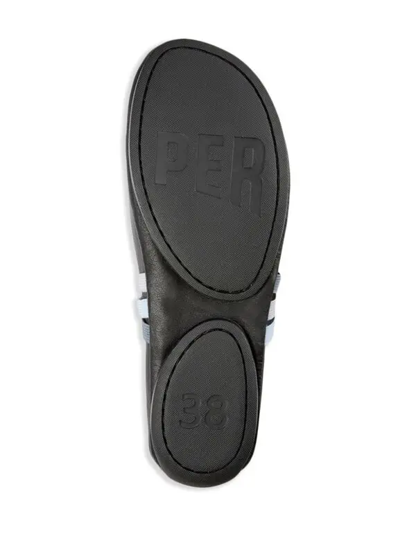 Camper Right Nina Twins Leather Ballerinas - Black