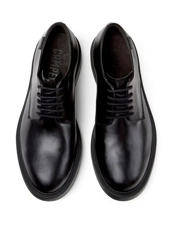 Camper Dean Leather Derby Shoes - Black