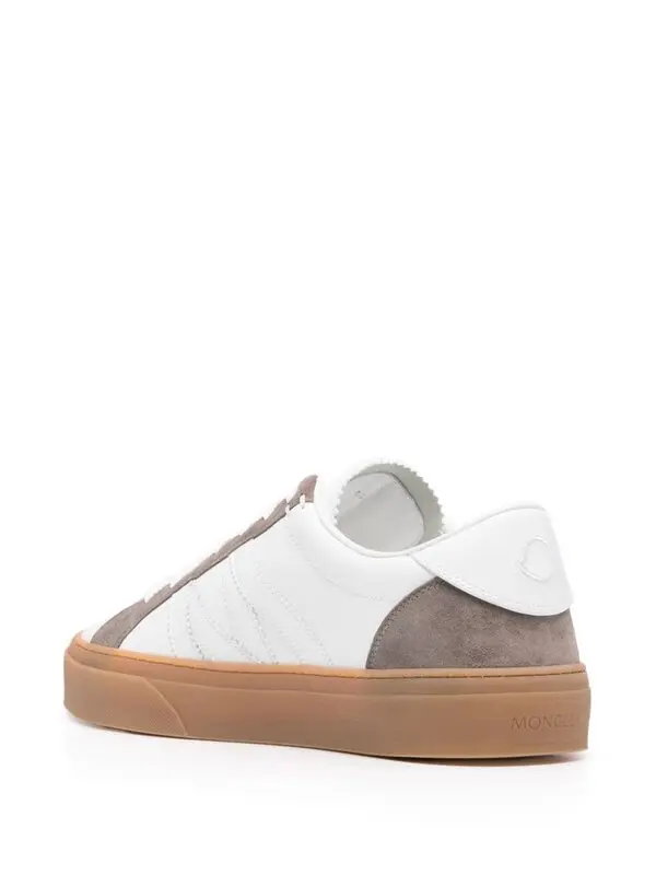 Moncler Monaco Leather Sneakers - White