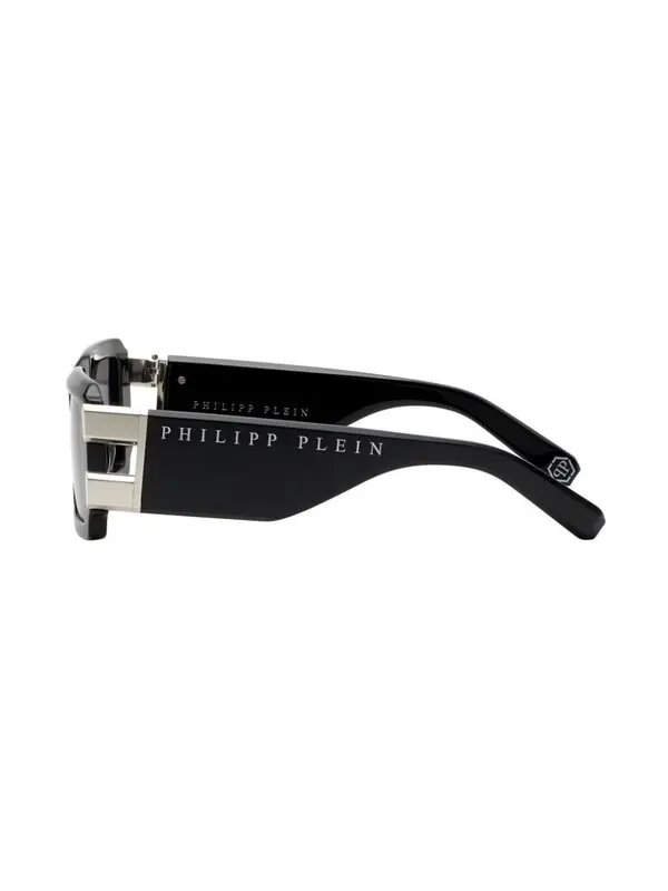 Philipp Plein Eagle Rectangular Sunglasses - Black