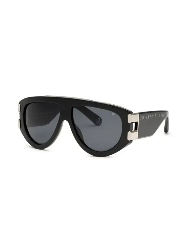 Philipp Plein Plein Eagle Pilot-frame Sunglasses - Black