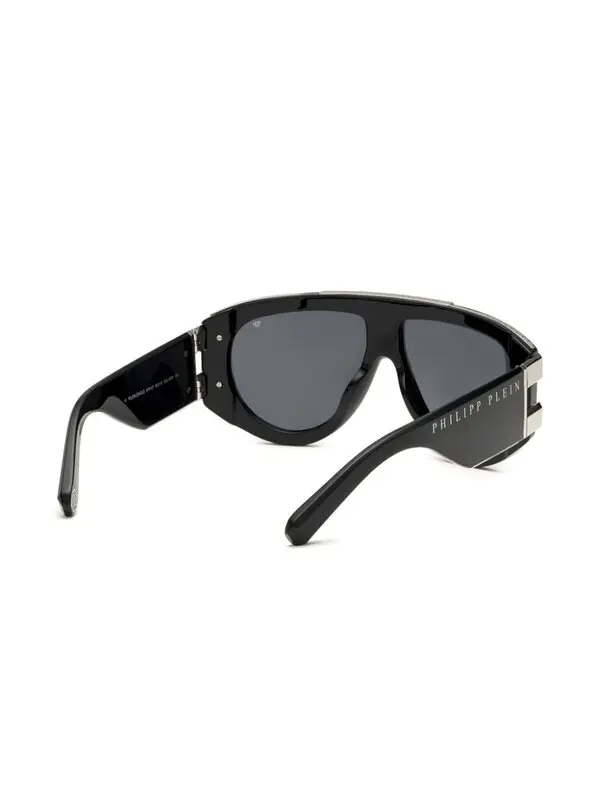 Philipp Plein Plein Eagle Pilot-frame Sunglasses - Black