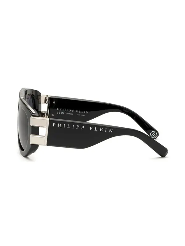 Philipp Plein Plein Eagle Pilot-frame Sunglasses - Black