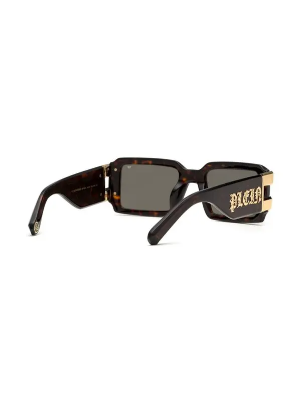 Philipp Plein Plein Eagle Rectangular Sunglasses - Brown