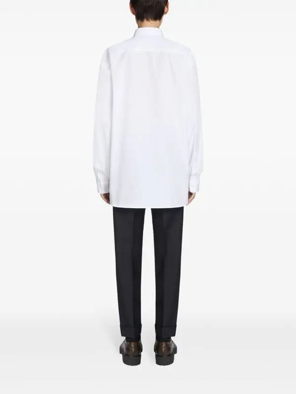Dries Van Noten Long-sleeve Cotton Shirt - White