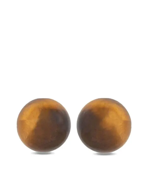 Dries Van Noten Gemstone Stud Earrings - Gold
