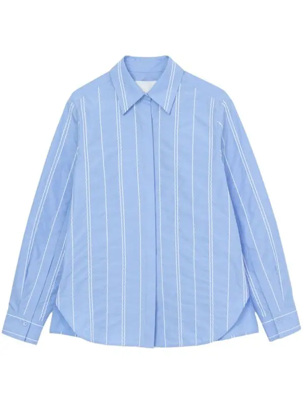 3.1 Phillip Lim Stripe-pattern Cotton-blend Shirt